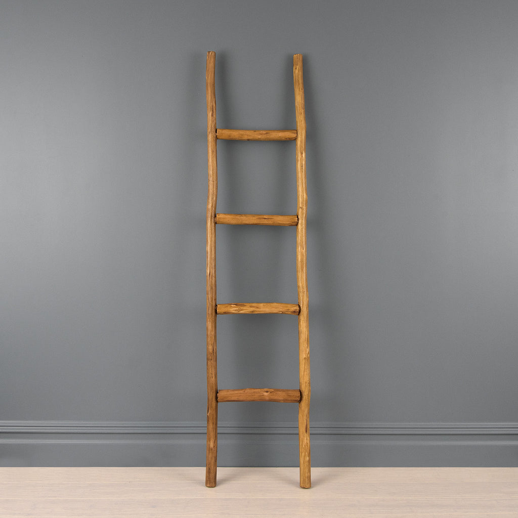 Rustic Wooden Decorative Ladder – BHFhome
